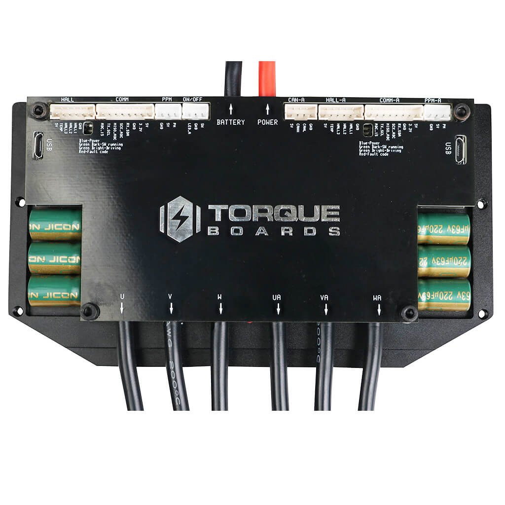 TORQUE6 Dual ESC (Based on Dual VESC) - 12S Electric Skateboard ESC ...